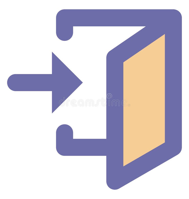 Door Isolated Vector Icon Which Can Easily Modified or Edit Stock ...