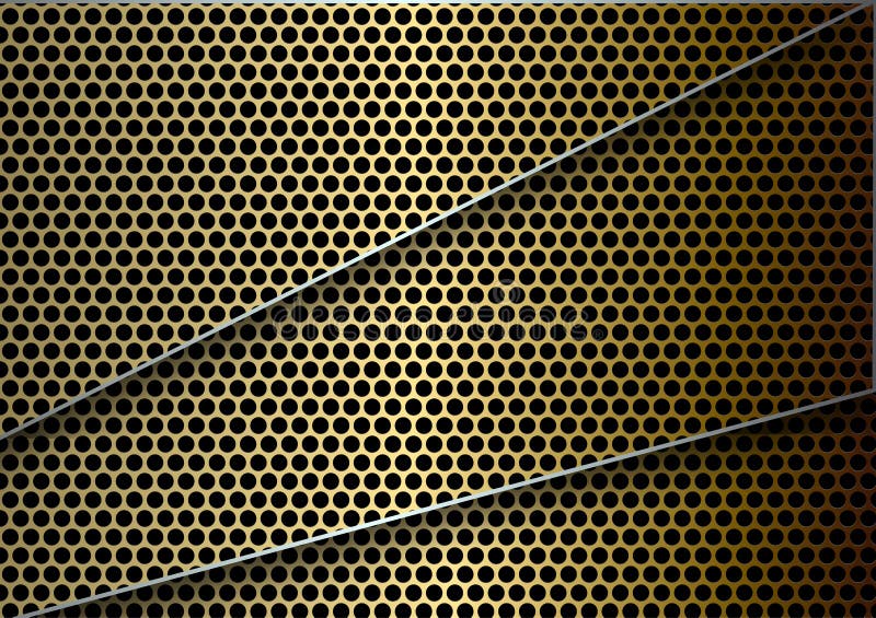 Shining Golden Metal Mesh Background Stock Vector - Illustration of ...