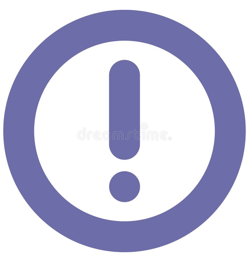 Alert Isolated Vector Icon Which Can Easily Modified or Edit Stock ...