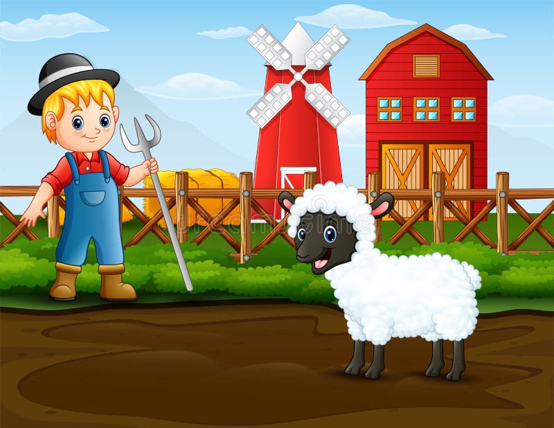 Sheep Farm Clipart