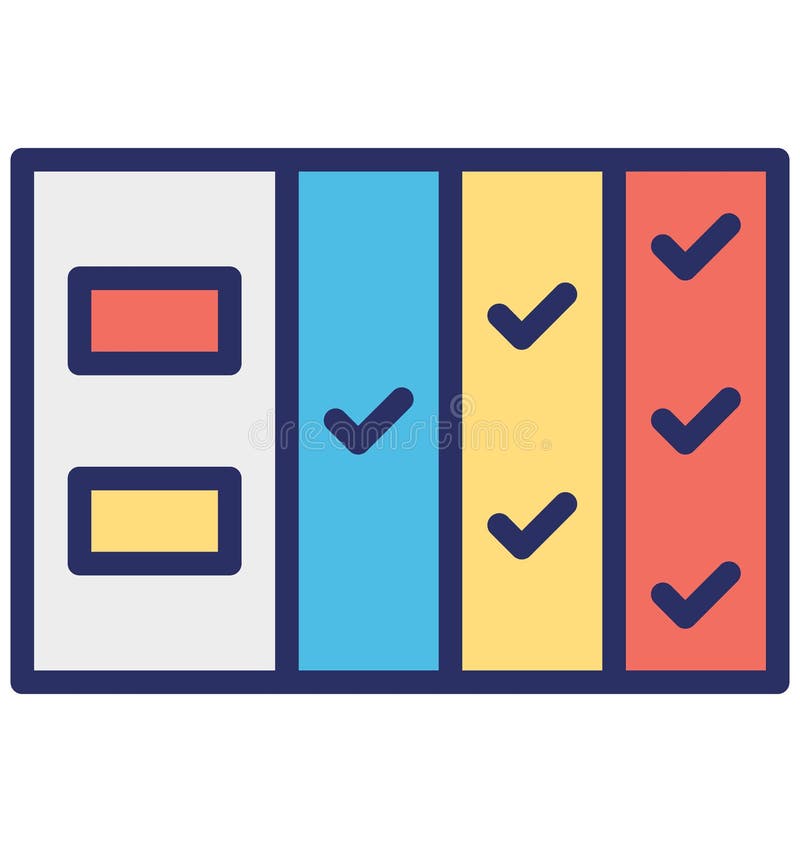 Answers List Isolated Vector Icon Which Can Easily Modify or Edit Stock ...