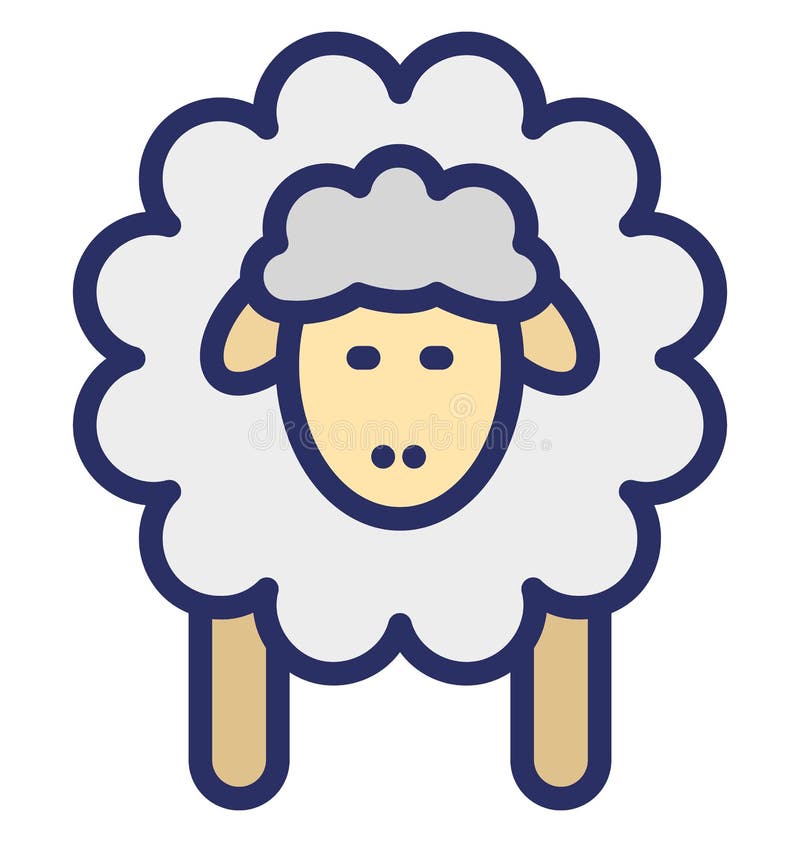 Mutton, Ram Isolated Vector Icon Which Can Easily Modify or Edit Stock ...