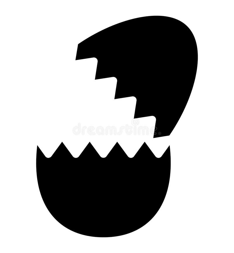 Break Egg, Easter Isolated Vector Icon Which Can Easily Modify or Edit ...