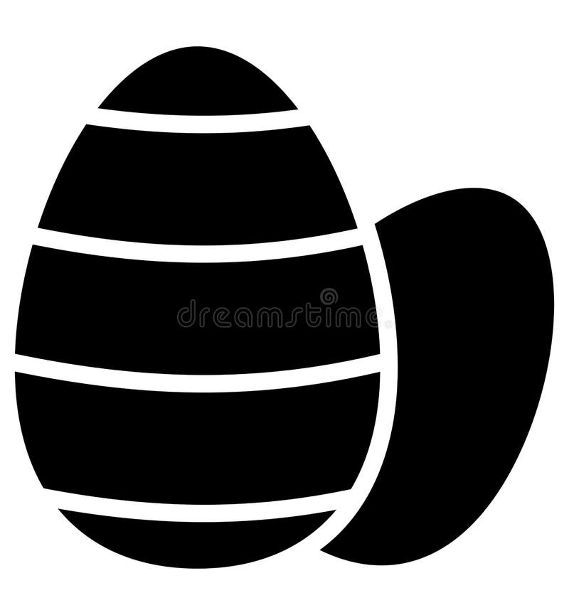 Break Egg, Decorative Egg Isolated Vector Icon Which Can Easily Modify ...