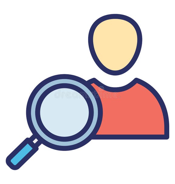 Basic RGB Profile Finder Isolated Vector Icon Which Can Easily Modify ...