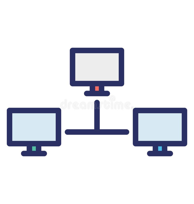 Basic RGB Broadband Networking Isolated Vector Icon Which Can Easily ...