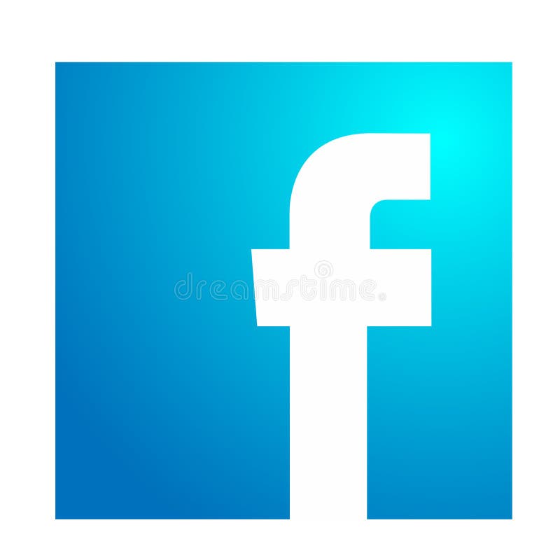 Facebook Logo Icon Vector Illustrations on White Background Editorial ...