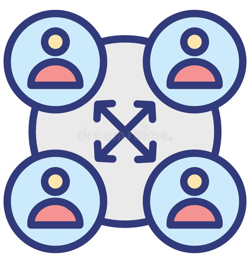 Collabor Collaboration Isolated Vector Icon Which Can Easily Modify or ...
