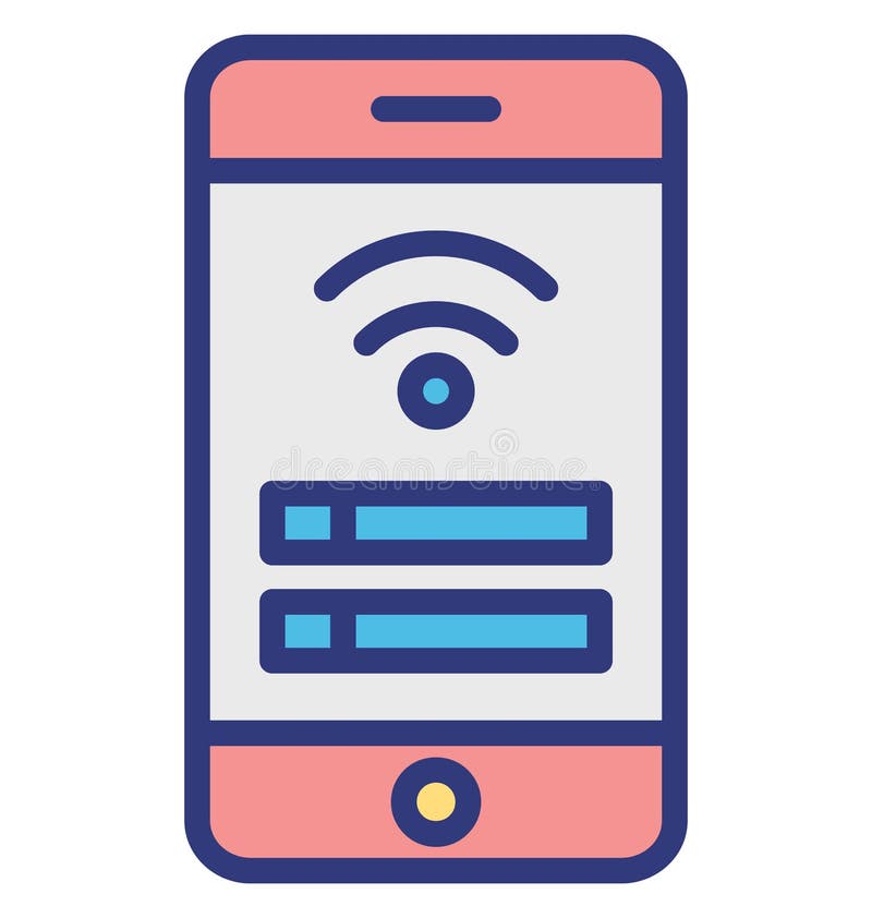 Mobile Connectivity Isolated Vector Icon Which Can Easily Modify or ...