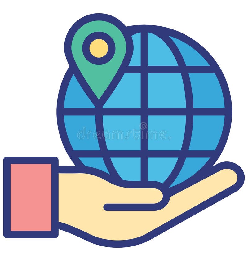 Geolocation Isolated Color Vector Icon Which Can Easily Modify or Edit ...