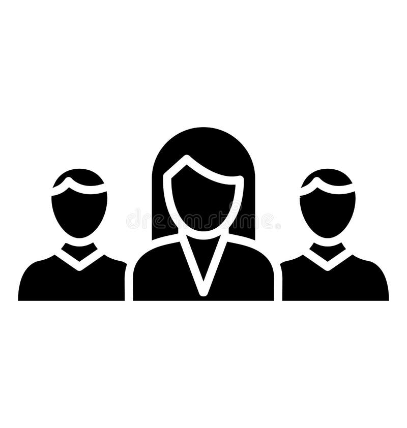 Basic RGB Business Team Isolated Vector Icon Which Can Easily Modify or ...