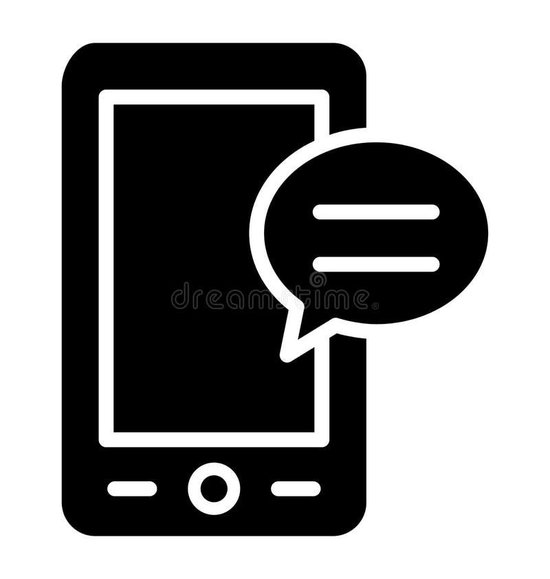 Basic RGB Chat Screen Isolated Vector Icon Which Can Easily Modify or ...