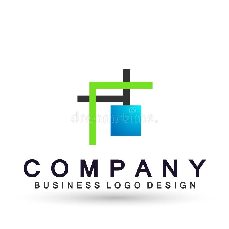 Abstract Square Shaped Logo for Business Company. Corporate Identity ...