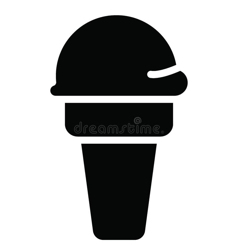 Cone Isolated Vector Icon Which Can Easily Modify or Edit Stock Vector ...