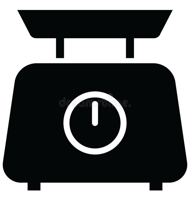 Basic RGB Electronic Scale Isolated Vector Icon Which Can Easily Modify ...