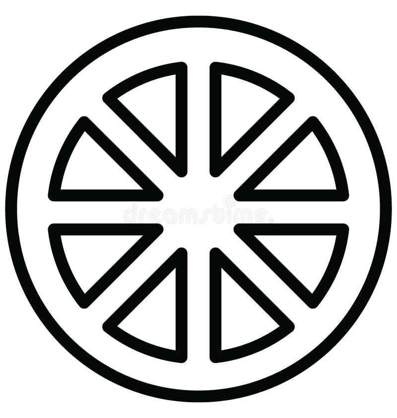 Basic RGB Citrus Fruit, Isolated Vector Icon Which Can Easily Modify or ...