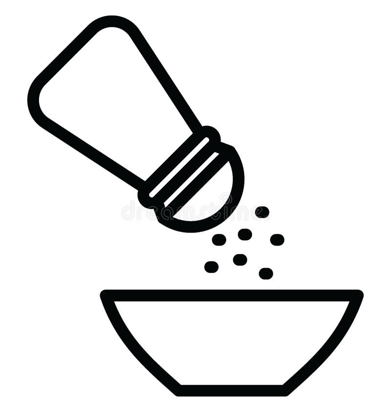 Adding Salt Isolated Vector Icon Which Can Easily Modify or Edit Stock ...