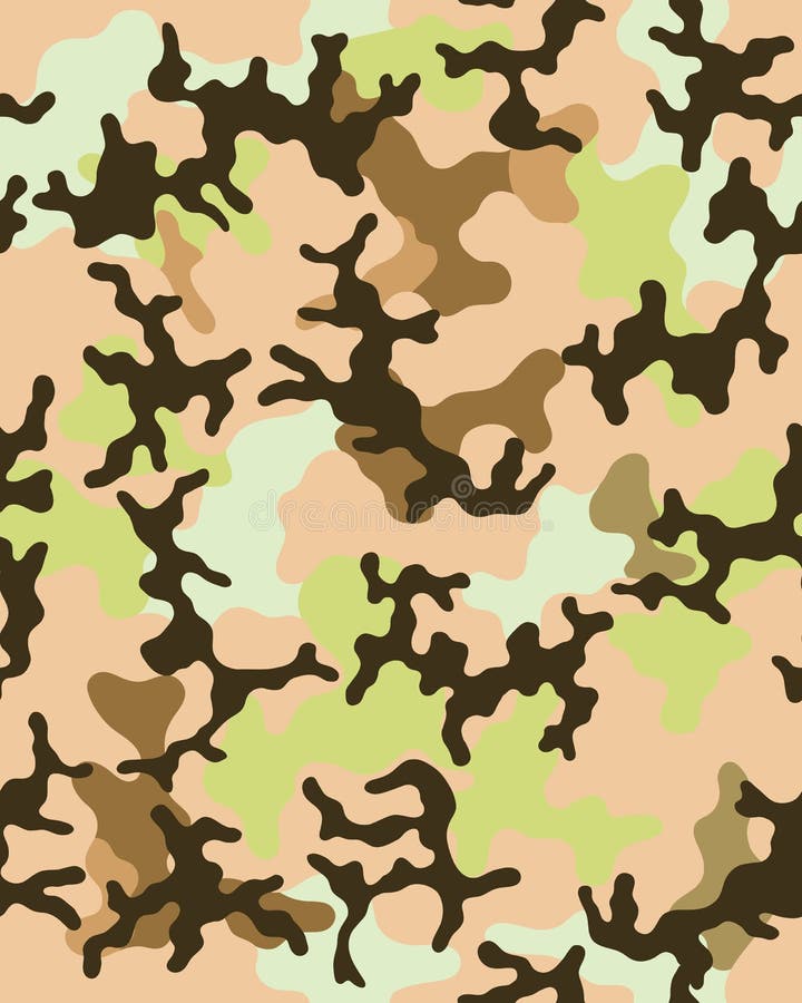 Camouflage Pattern.Seamless Army Wallpaper Stock Illustration ...