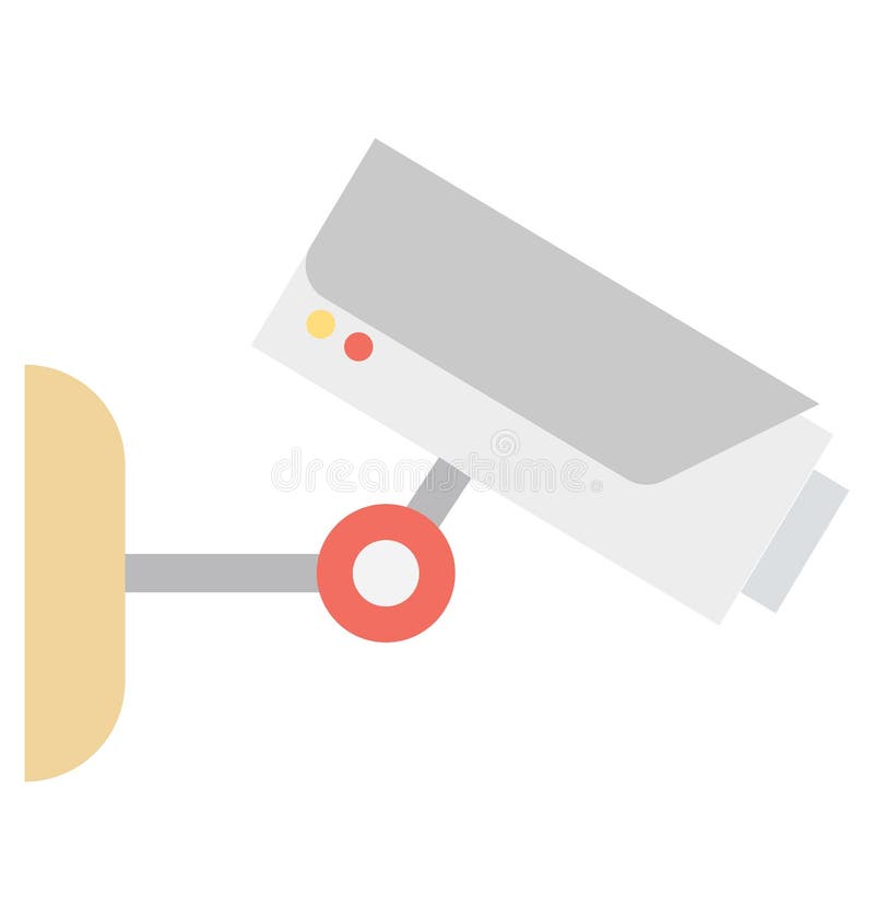 Basic RGB Cctv Camera Color Isolated Vector Icon Which Can Easily ...