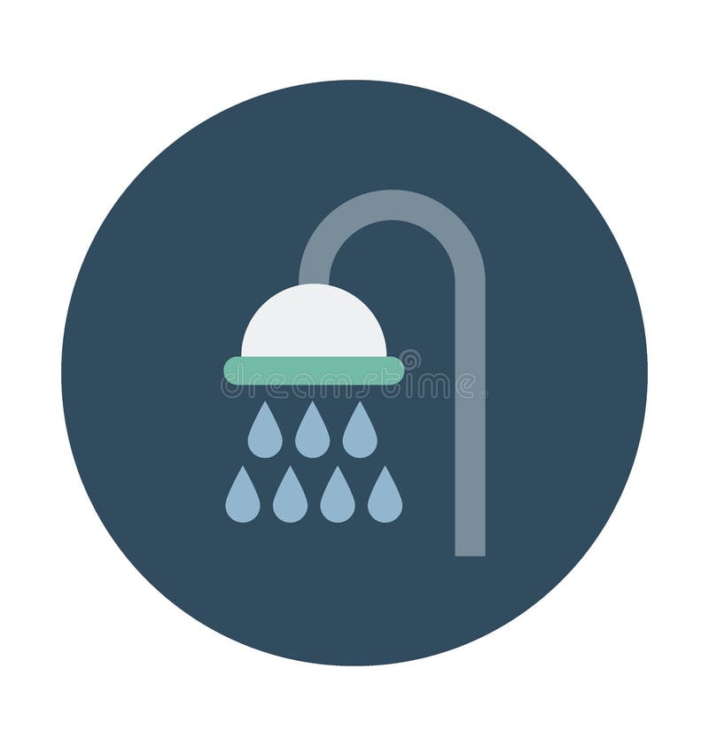 Shower Color Isolated Vector Icon Which Can Easily Modify or Edit Stock ...