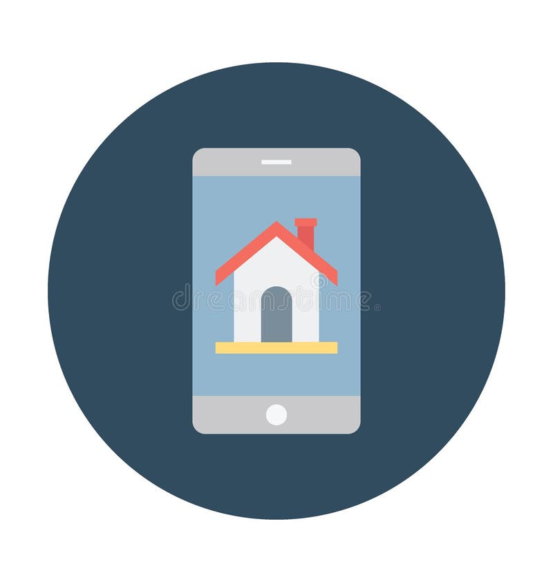 Property App Color Isolated Vector Icon Which Can Easily Modify or Edit ...
