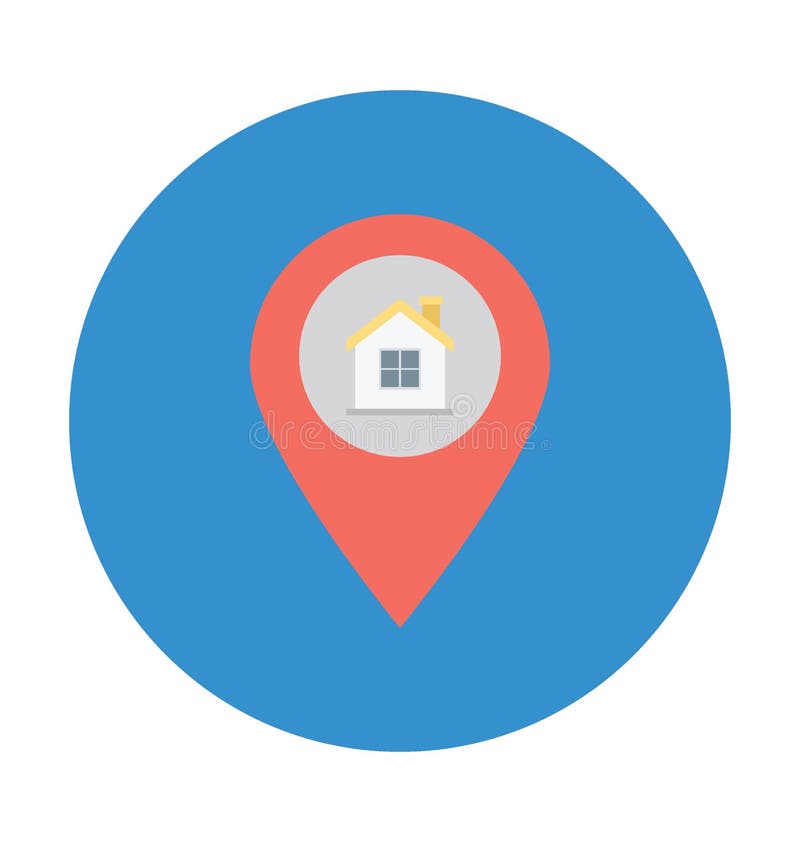 Basic RGB Map and Navigation Isolated Vector Icons Set that Can Easily ...