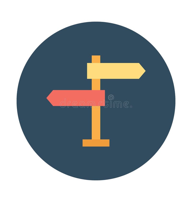 Which Way To Go? - Signpost with Three Arrows, Cartoon Character Stock ...