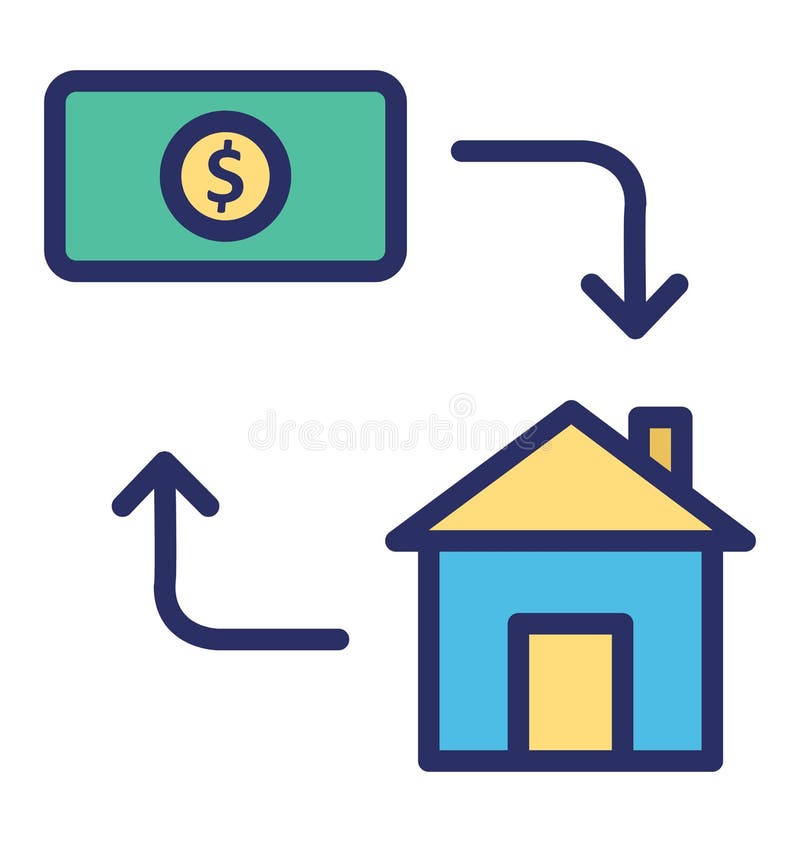 House Cost Isolated Vector Icon Which Can Easily Modify or Edit Stock ...