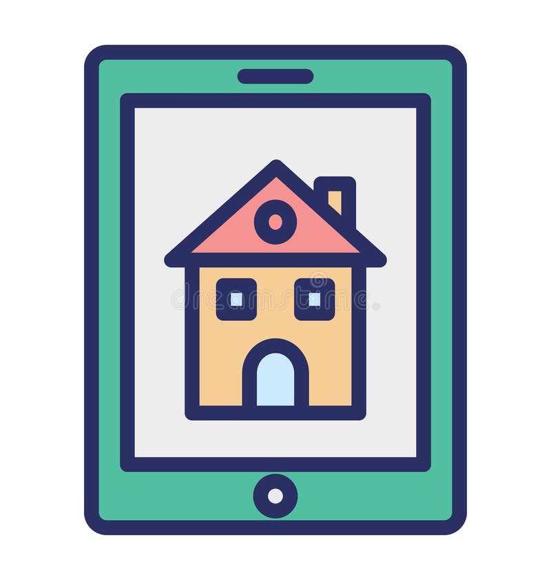 Estate Website Isolated Vector Icon Which Can Easily Modify or Edit ...