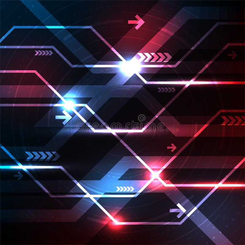 Fast Operation of Digital Systems. Stock Vector - Illustration of ...