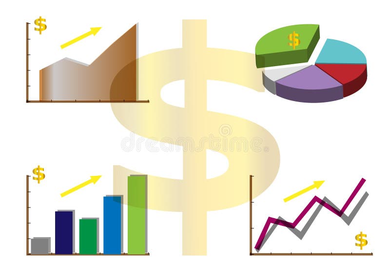 Business Graph Trend Up, Growth Profit, Good Status Financial, Vector ...