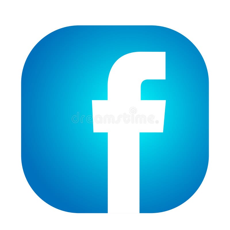 Facebook Logo Icon Vector Illustrations on White Background Editorial ...