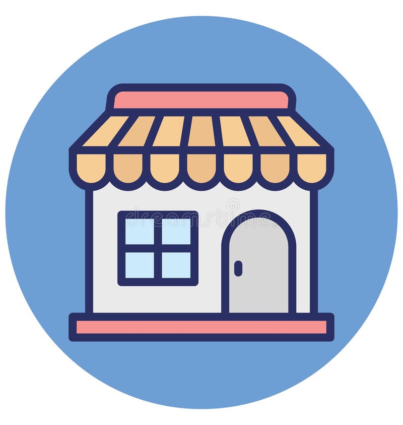 Commercial Building Isolated Vector Icon Which Can Easily Modify or ...