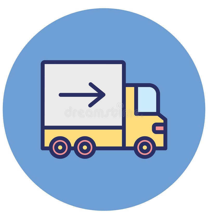 Basic RGB Cargo Isolated Vector Icon Which Can Easily Modify or Edit ...