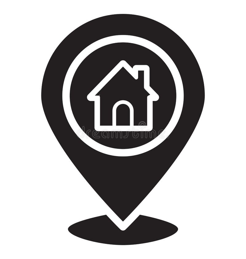 Home Location Isolated Vector Icon Which Can Easily Modify or Edit ...