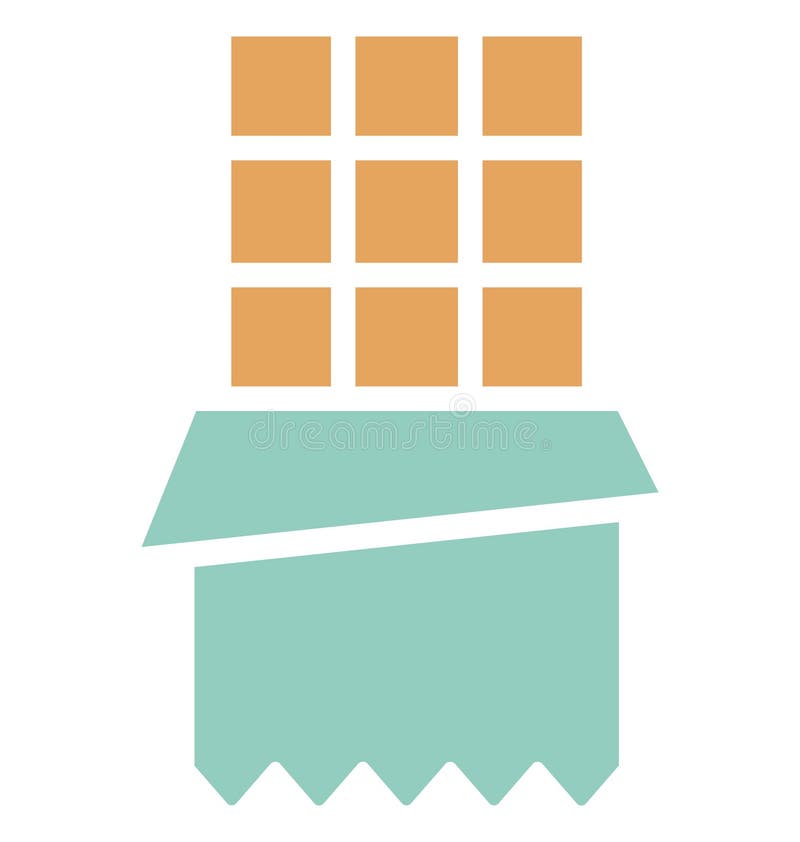 Choco Bar Isolated Vector Icon Which Can Easily Modify or Edit Stock ...