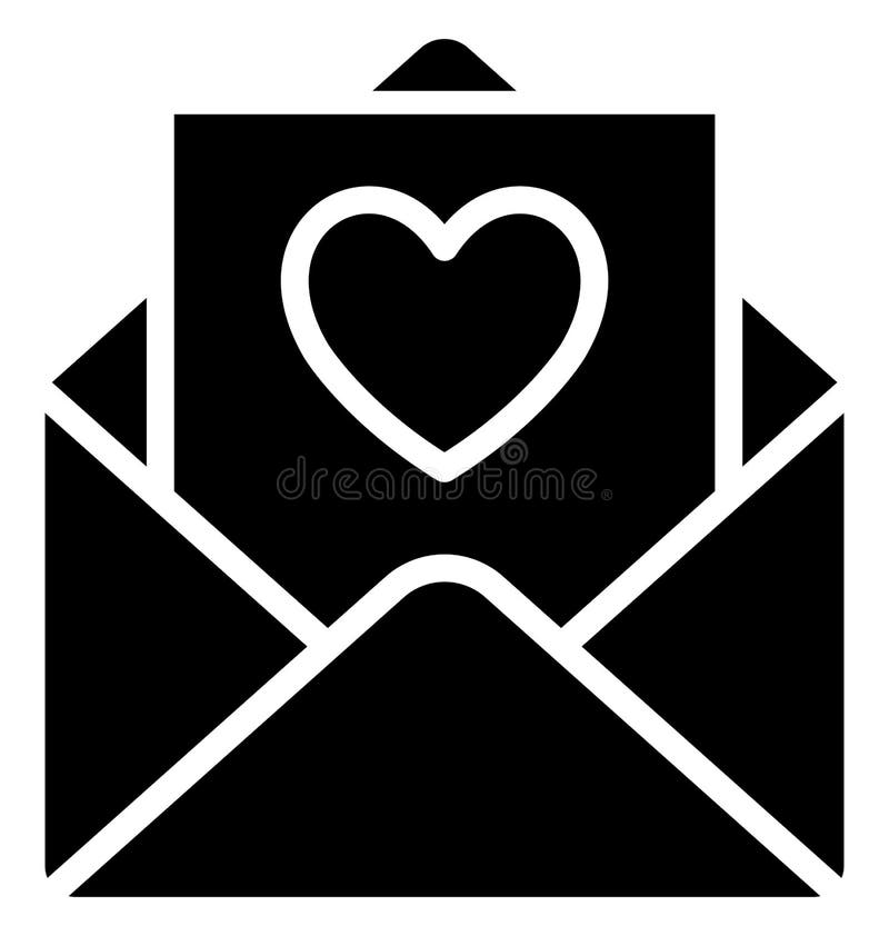 Love Card Isolated Vector Icon Which Can Easily Modify or Edit Love ...