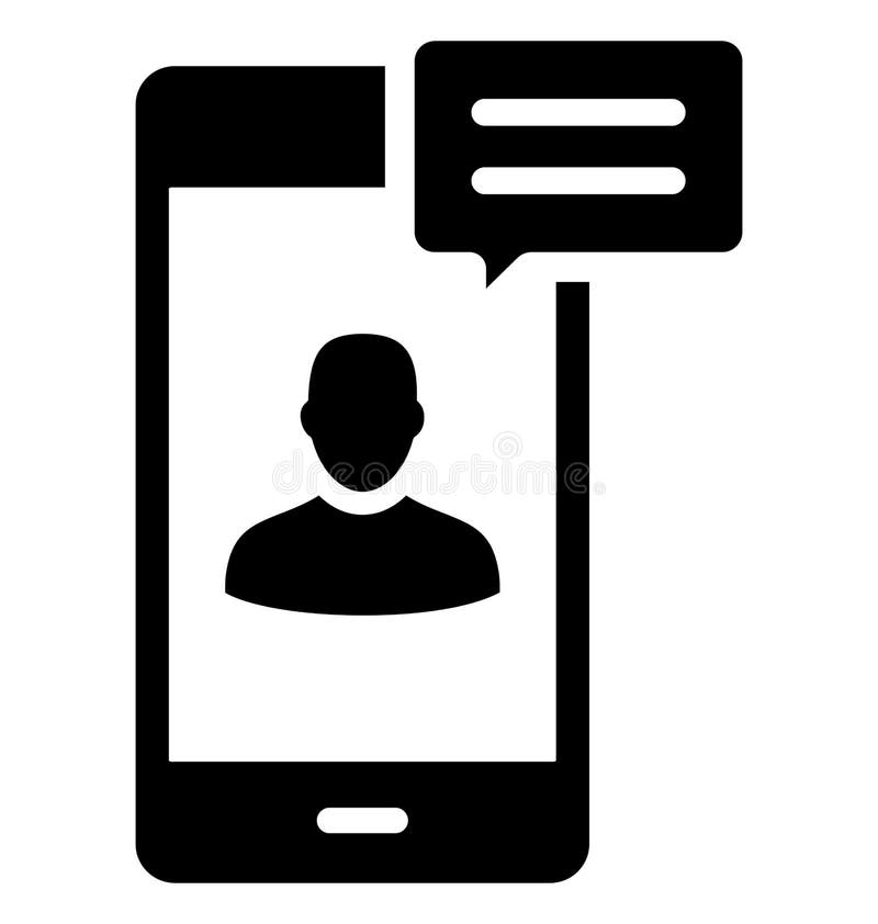 Chatting Isolated Vector Icon Which Can Easily Modify or Edit Chatting ...