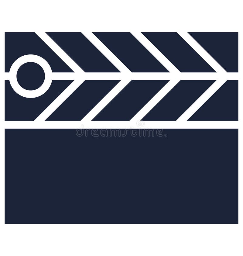 Clapboard Isolated Vector Icon Which Can Easily Modify or Edit Stock ...
