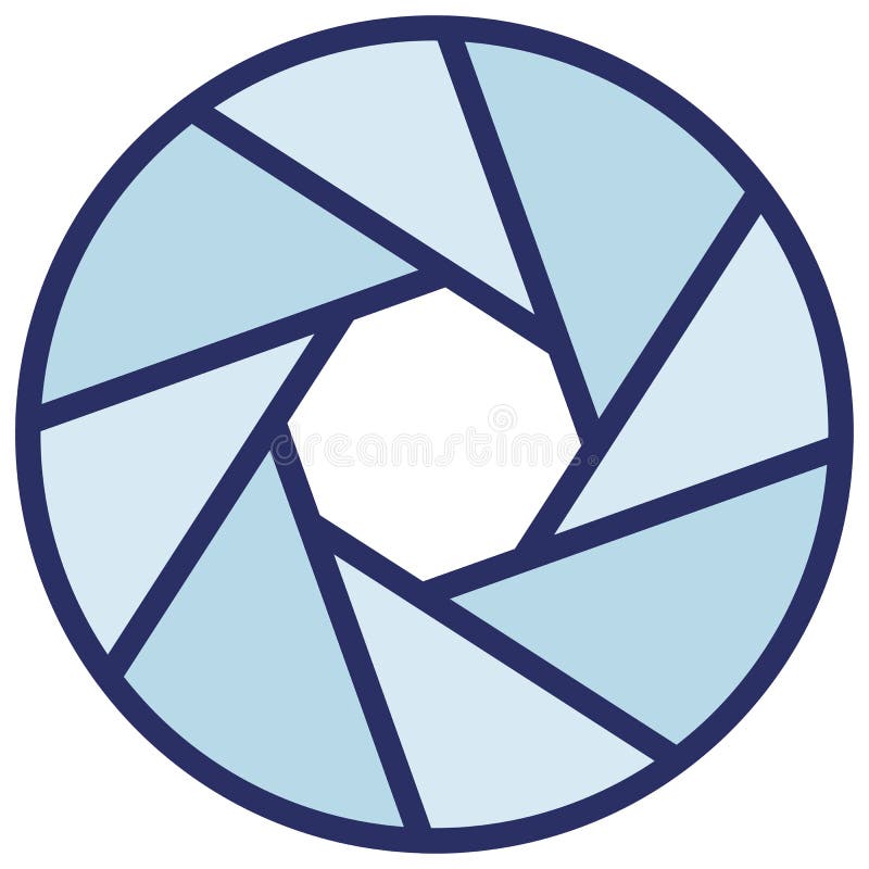 Aperture Isolated Vector Icon Which Can Easily Modify or Edit Stock ...