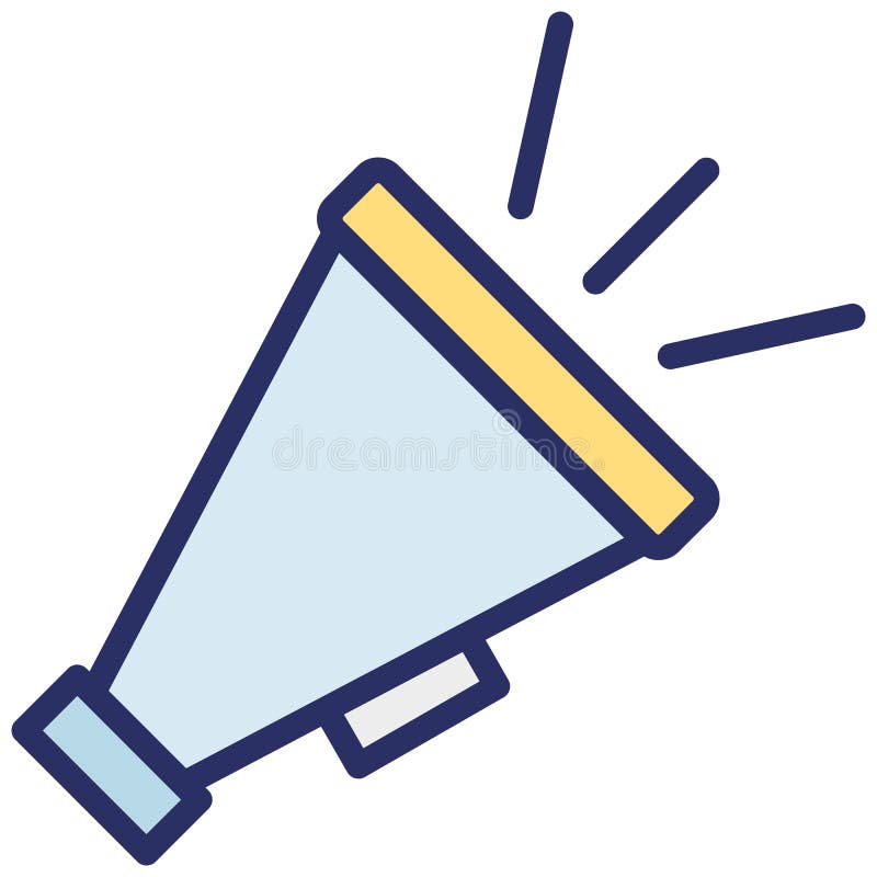 Announcement Isolated Vector Icon Which Can Easily Modify or Edit Stock ...