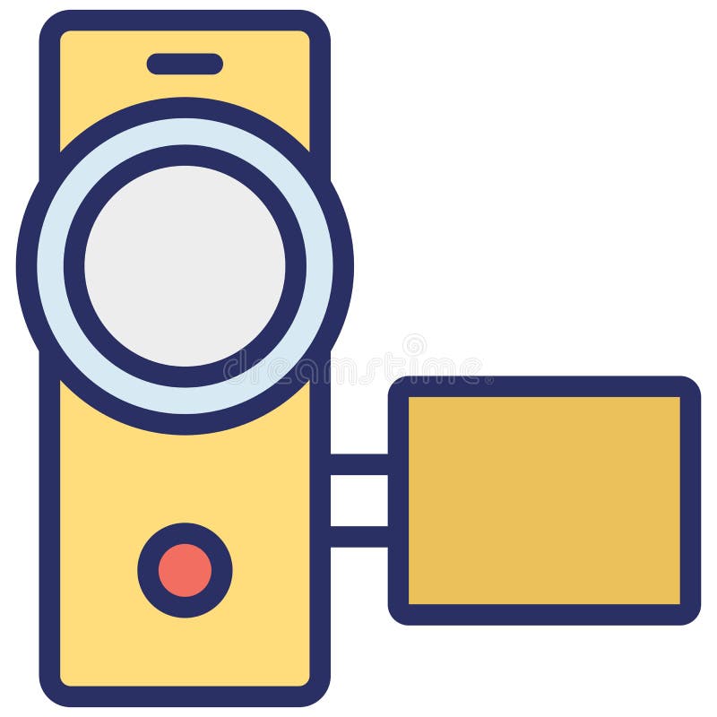 Cam Isolated Vector Icon Which Can Easily Modify or Edit Stock Vector ...