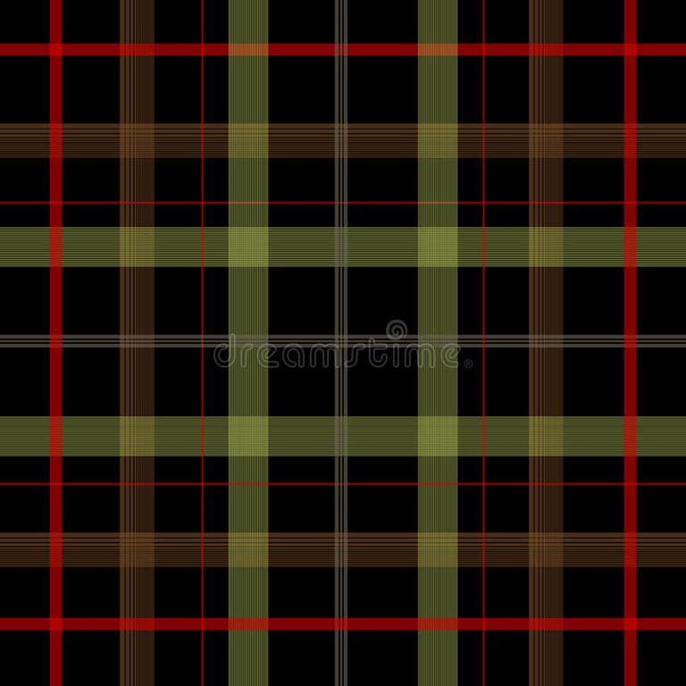 Seamless Plaid Line Pattern Design Stock Vector - Illustration of ...