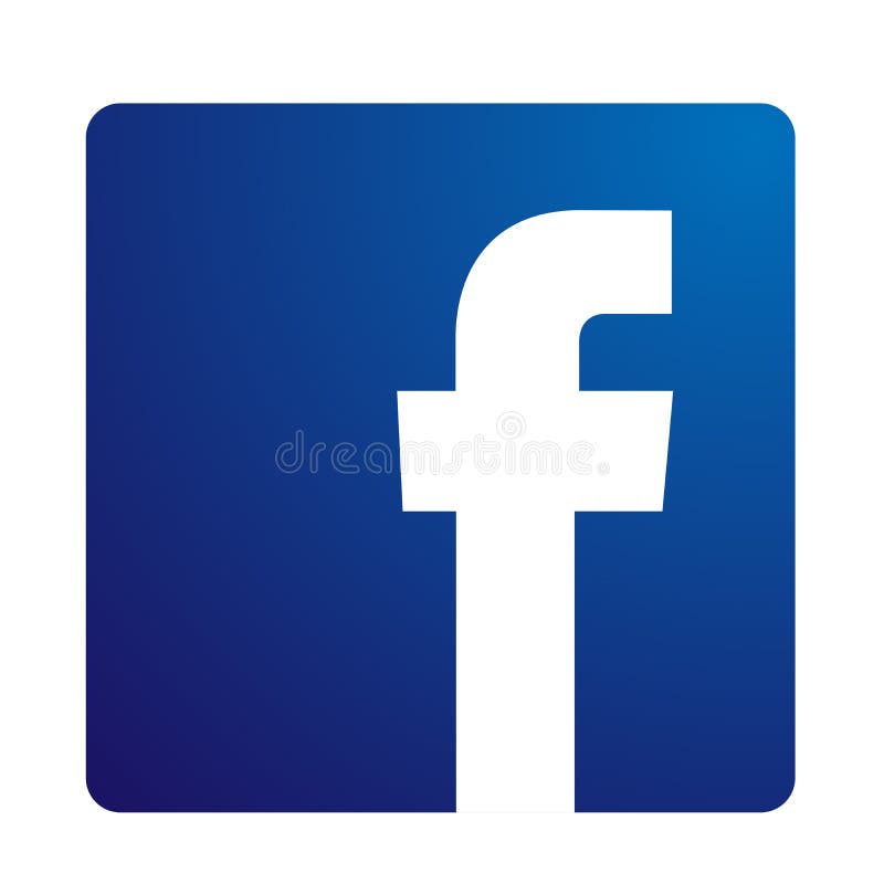 Facebook Logo Icon Vector Illustrations on White Background Editorial ...