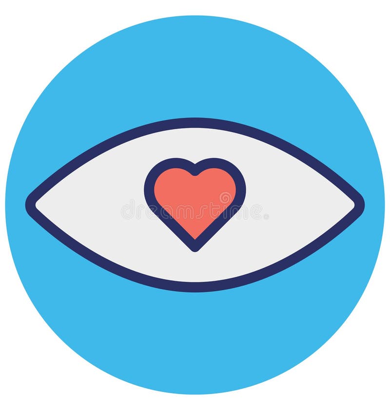 Heart Emblem Isolated Vector Icon that Can Be Easily Modified or Edit ...