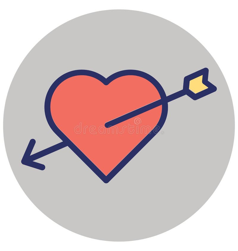 Heart Isolated Vector Icon that Can Be Easily Modified or Edit Heart ...