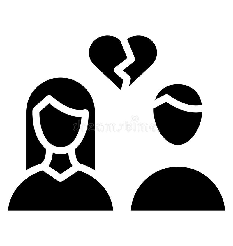 Couple Isolated Vector Icon that Can Be Easily Modified or Edit Stock ...