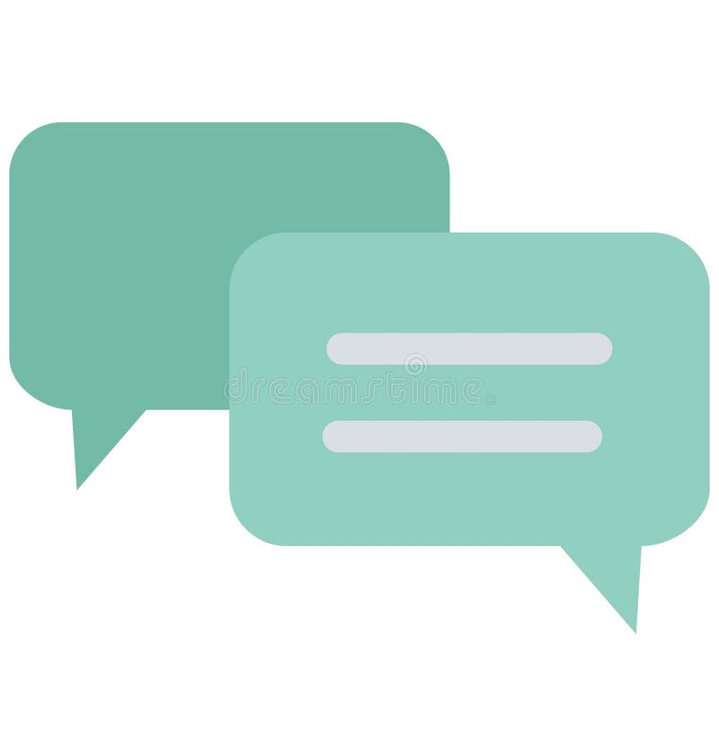 Chat Balloon Vector Icon Isolated Vector Icon Which Can Easily Modify ...