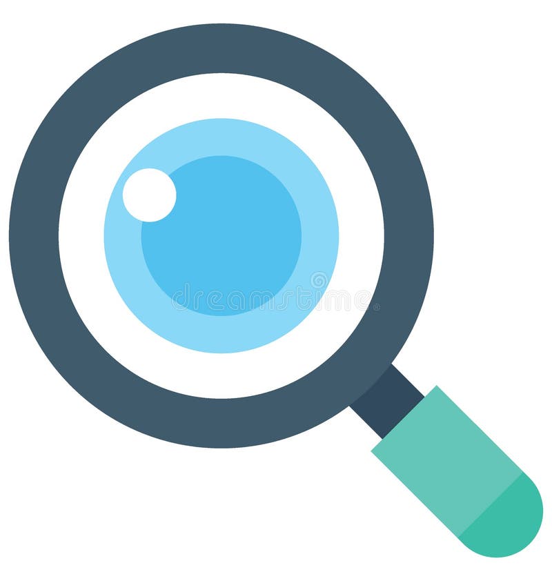 Magnifier Vector Icon Isolated Vector Icon Which Can Easily Modify or ...