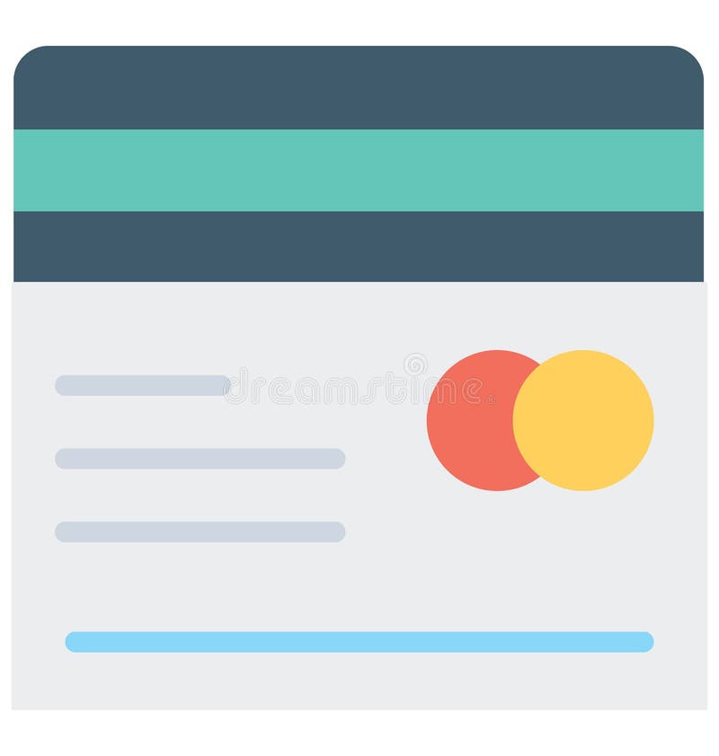Atm Card Vector Icon Isolated Vector Icon Which Can Easily Modify or ...